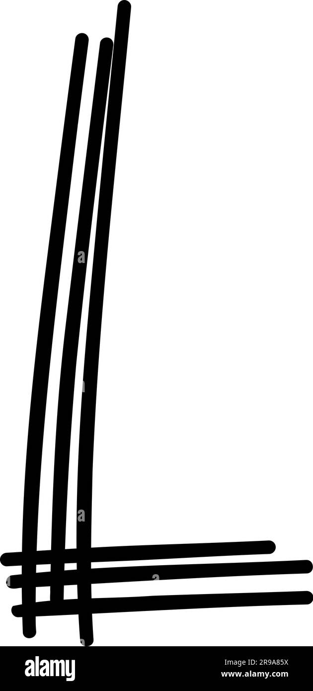 Hand drawn L letter latin english Stock Vector Image & Art - Alamy