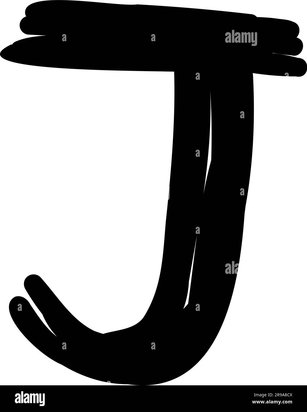 Brush stroke J letter latin english Stock Vector Image & Art - Alamy