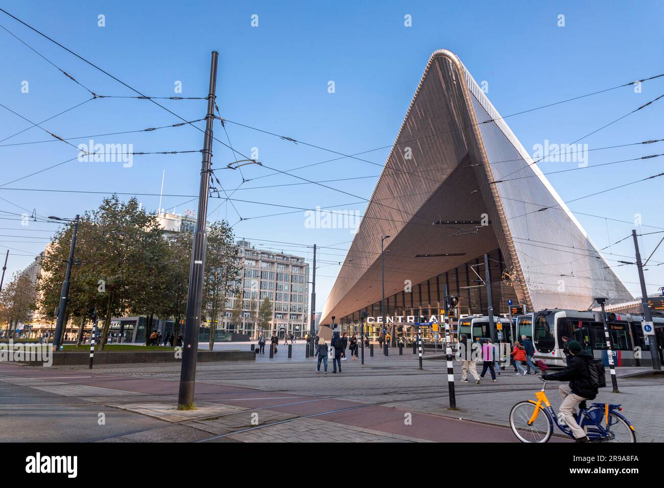 Rotterdam, Netherlands - October 9, 2021: Exterior view of the ...