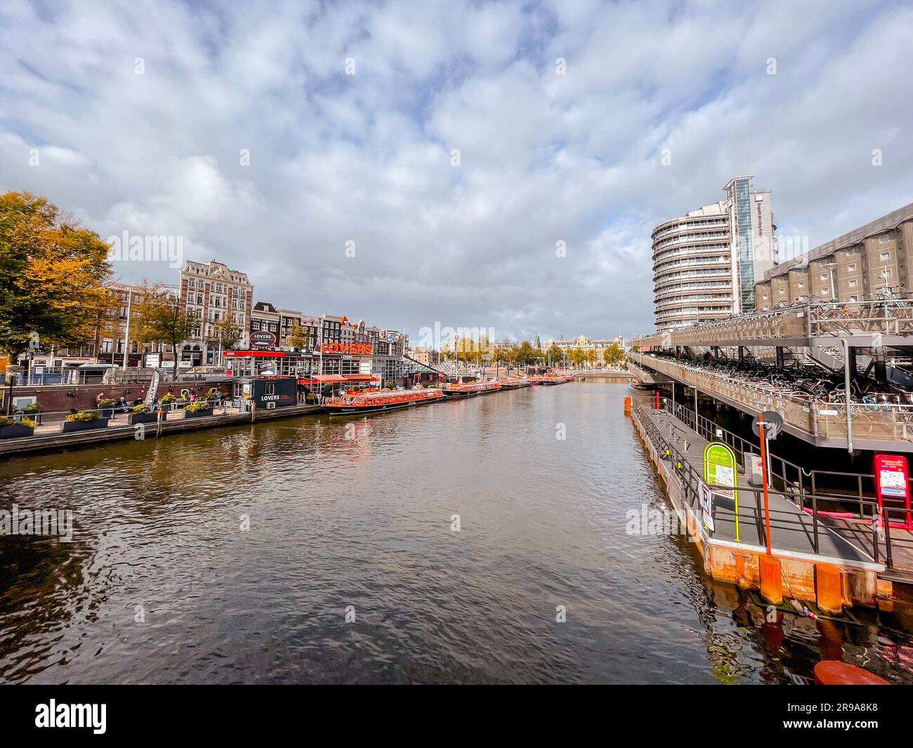 Amsterdam, the Netherlands - October 11, 2021: Canals and typical dutch ...