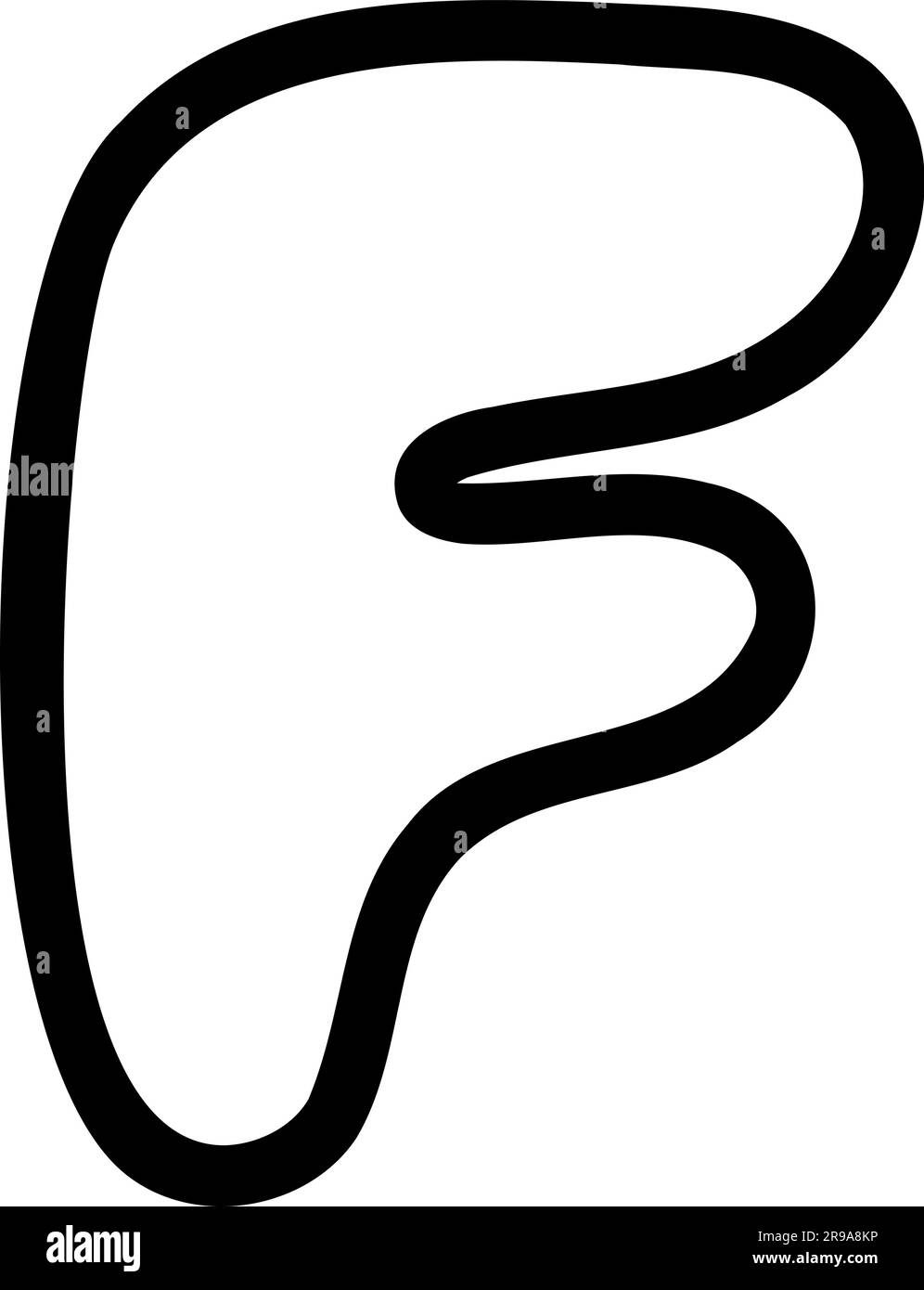 Outline F letter of latin english font Stock Vector Image & Art - Alamy