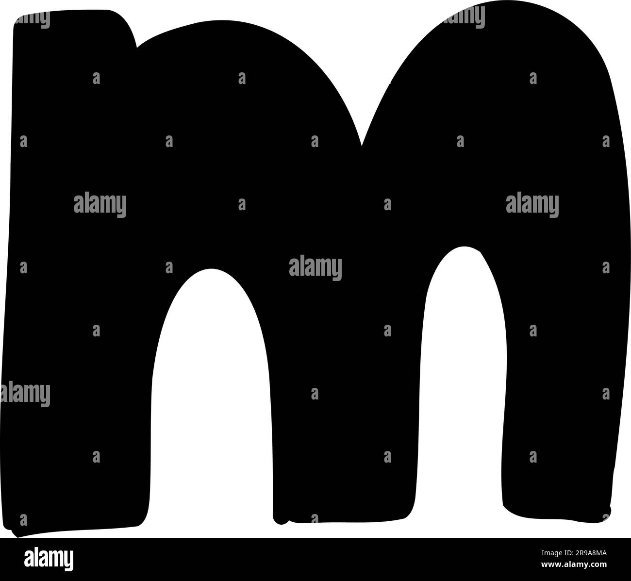 m letter of english latin black font Stock Vector Image & Art - Alamy
