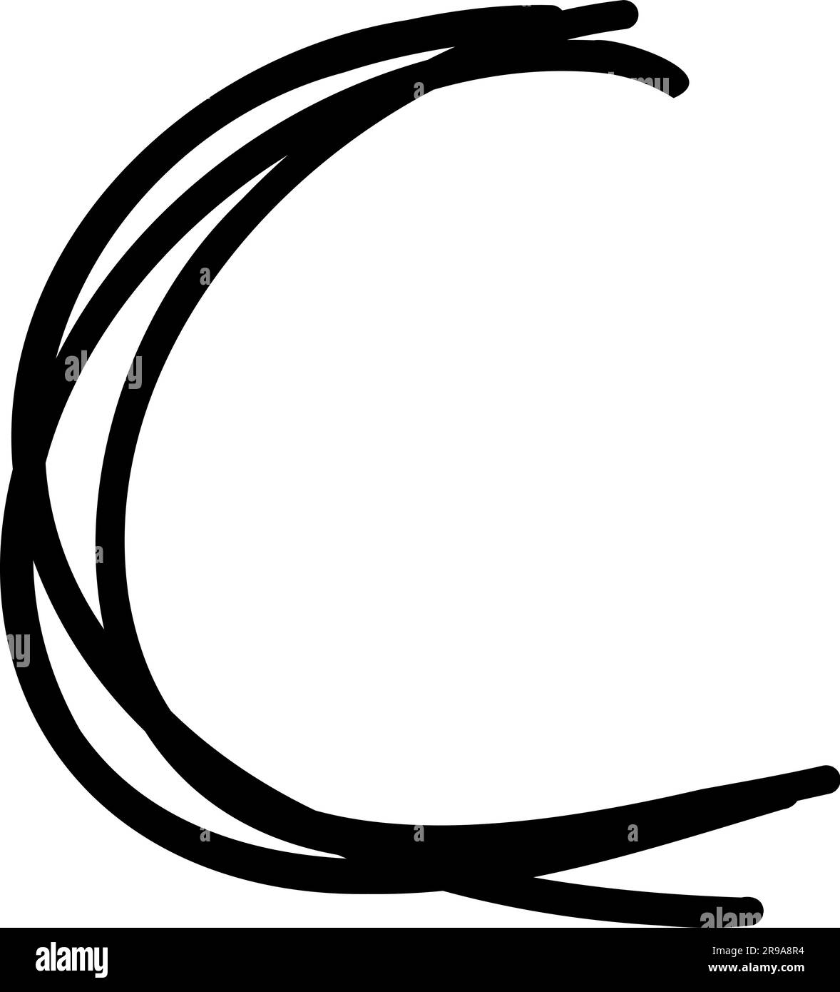 Hand drawn C letter latin english Stock Vector Image & Art - Alamy