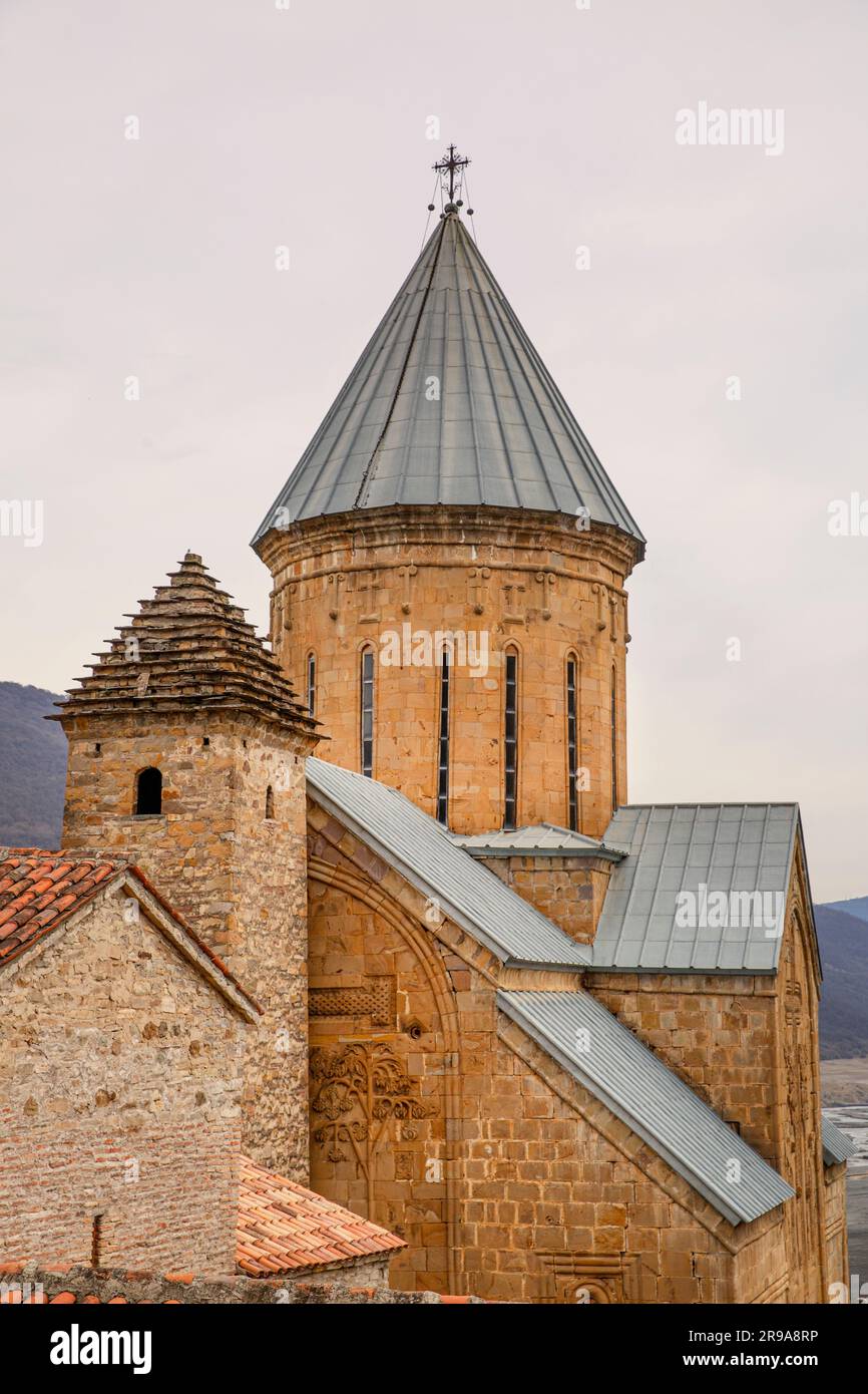 Ananuri Fortress complex in Georgia on the Georgian military road Stock ...