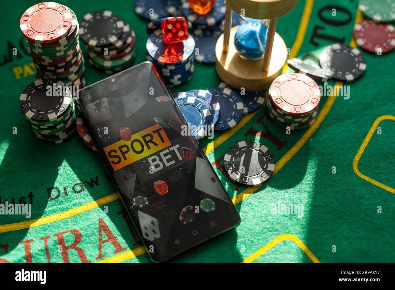 Poker table and from above hi-res stock photography and images - Alamy