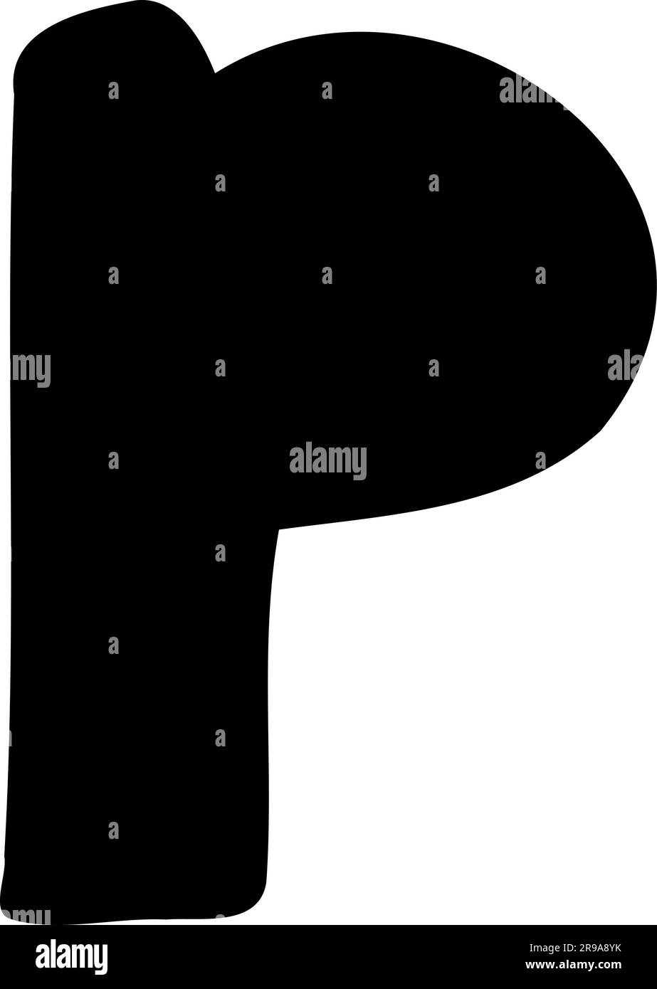 p letter of english latin black font Stock Vector Image & Art - Alamy