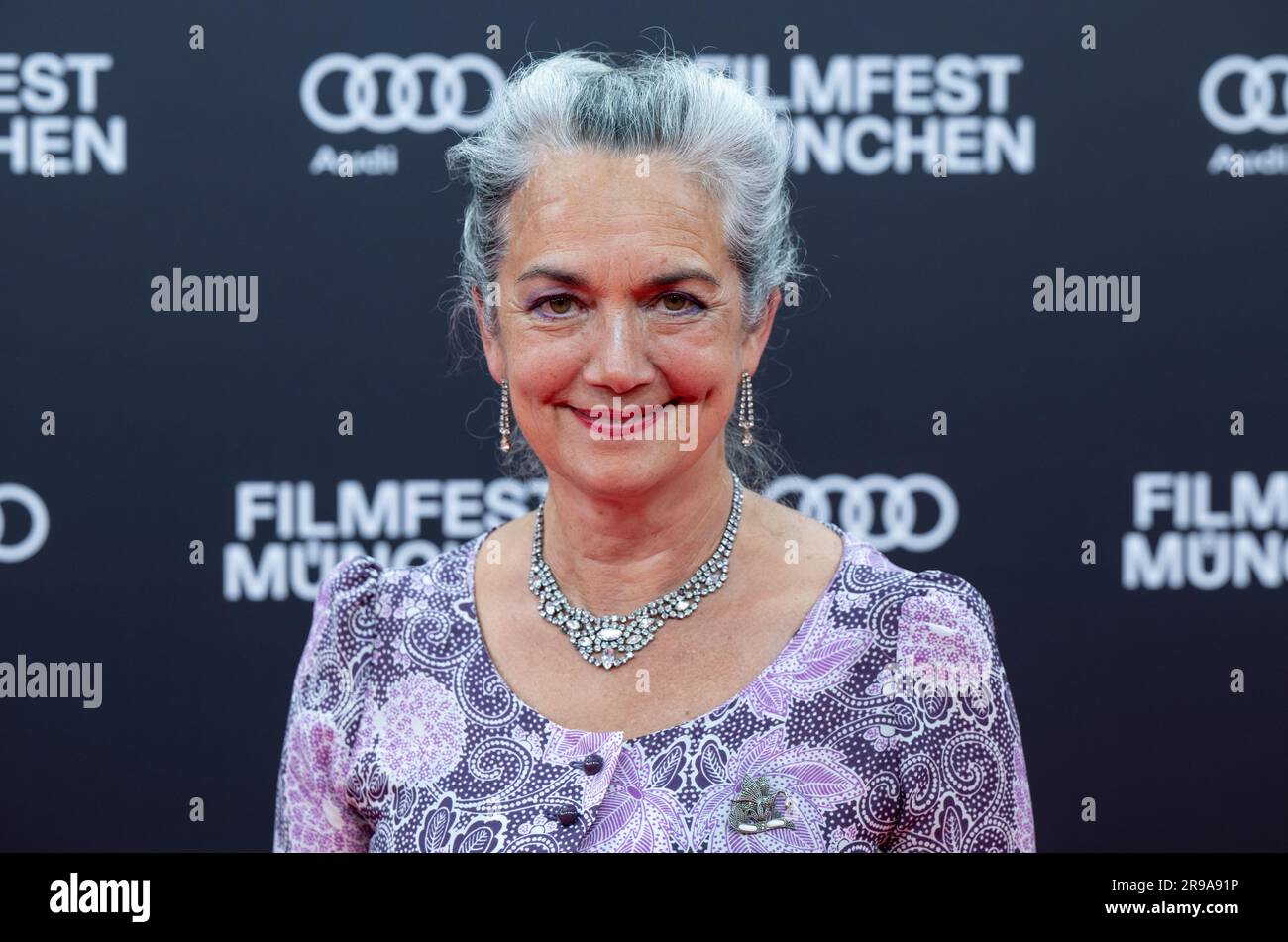 Munich, Germany. 23rd June, 2023. Irina Wanka, actress, arrives at the ...