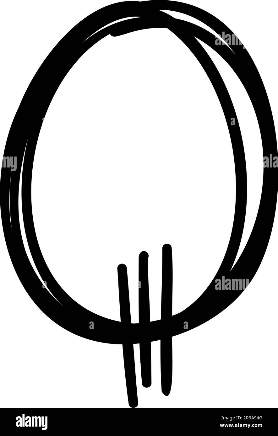 Hand drawn Q letter latin english Stock Vector Image & Art - Alamy