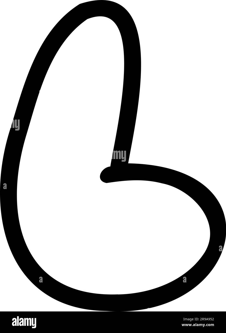 Outline L letter of latin english font Stock Vector Image & Art - Alamy