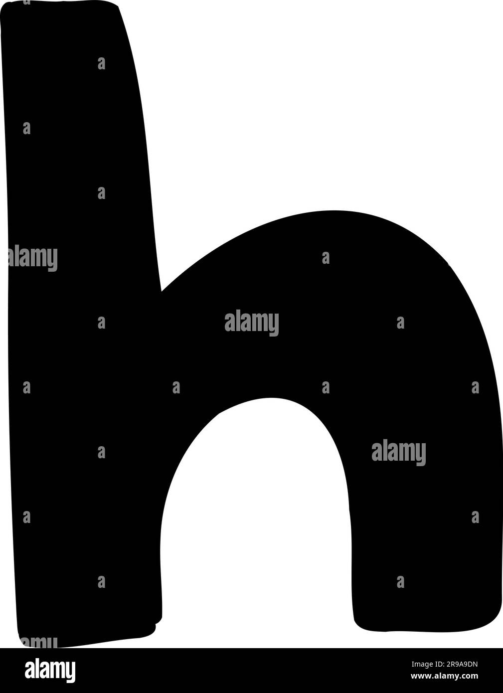 h letter of english latin black font Stock Vector Image & Art - Alamy