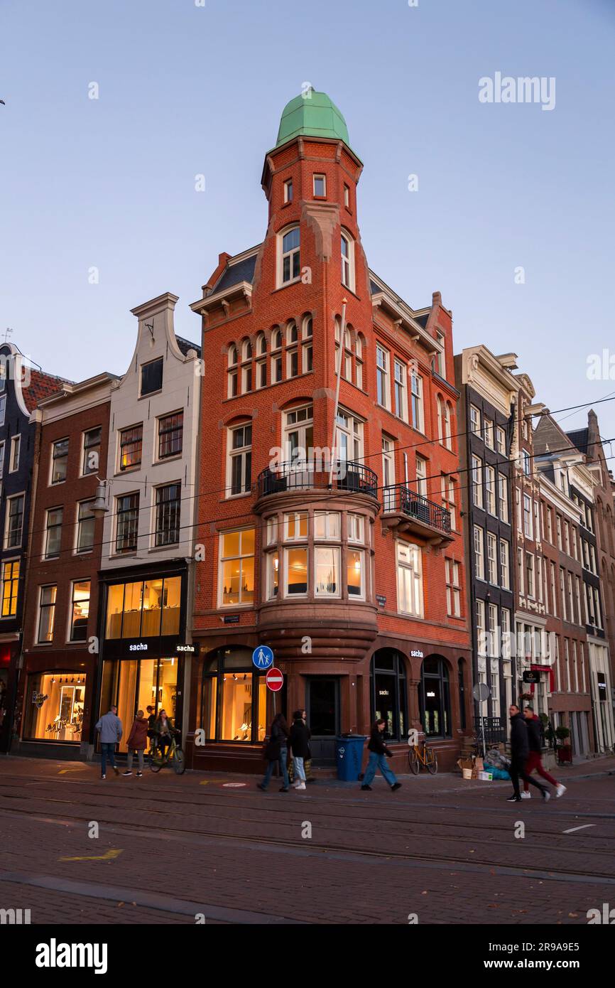 Amsterdam, the Netherlands - October 12, 2021: Street view and generic ...