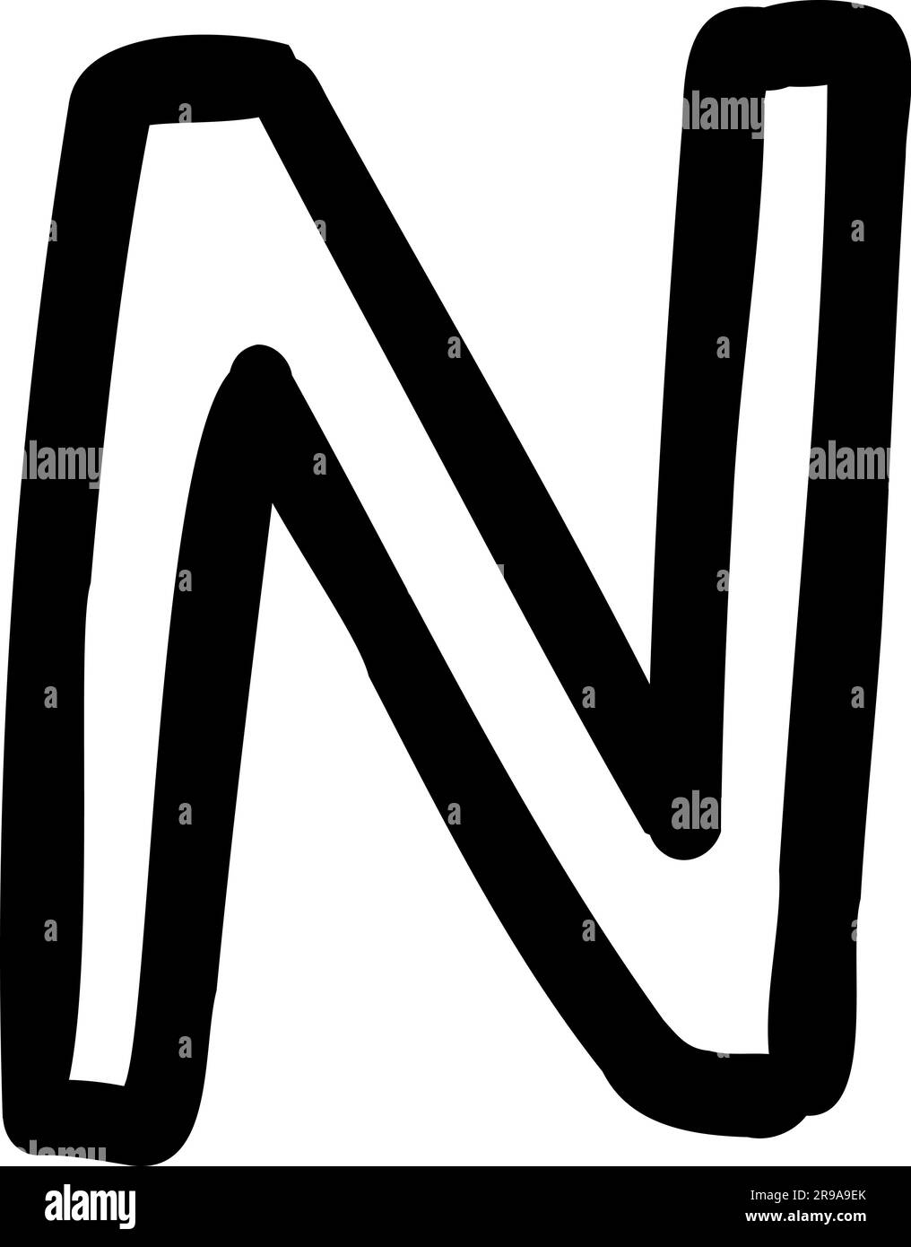 Capital letter n Black and White Stock Photos & Images - Alamy