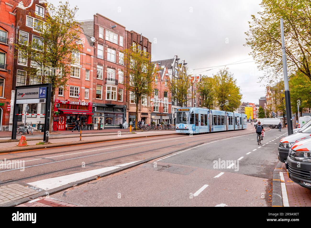 Amsterdam, the Netherlands - October 11, 2021: Street view and generic ...