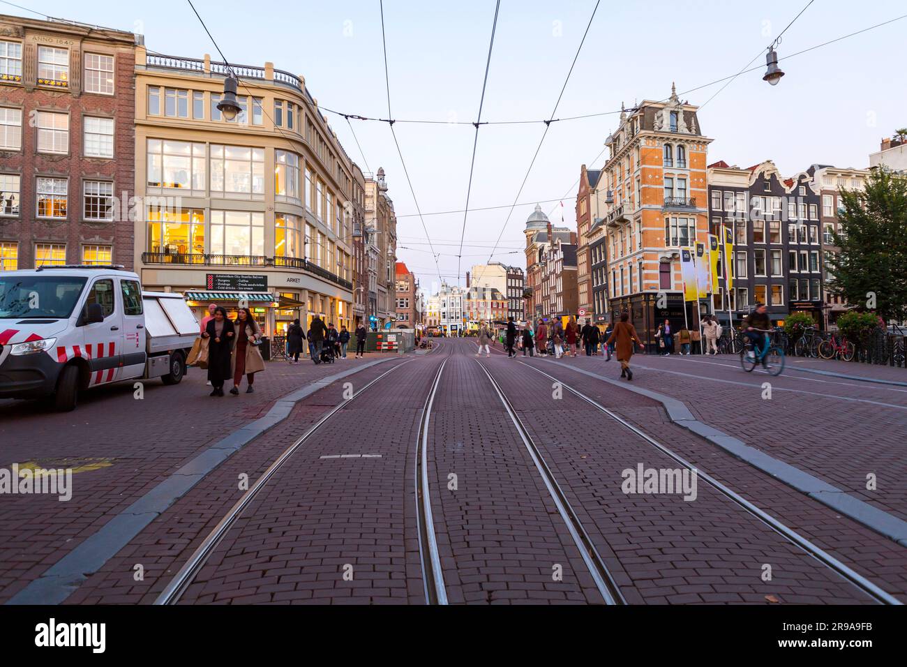 Amsterdam, the Netherlands - October 12, 2021: Street view and generic ...
