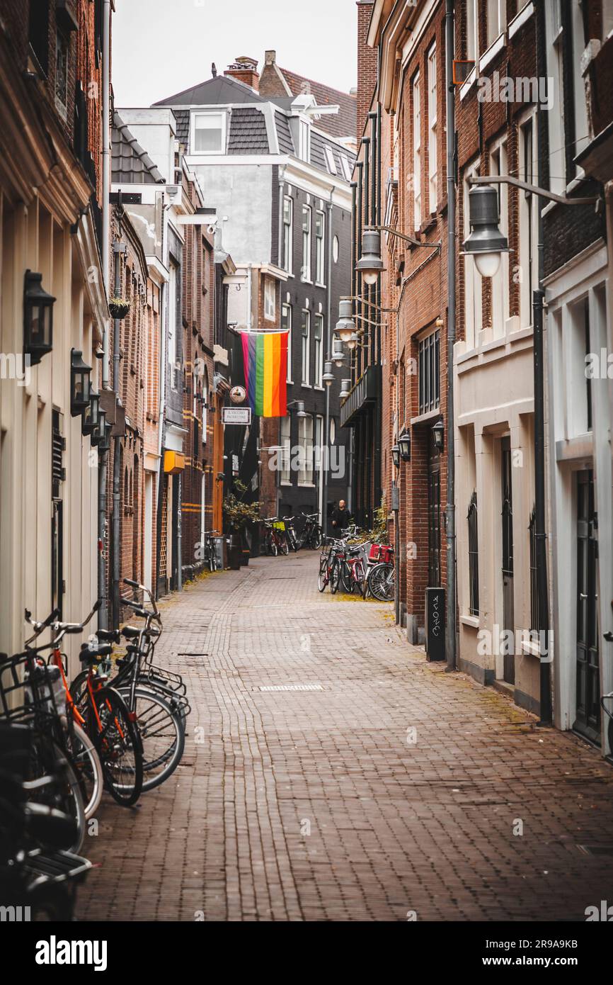 Amsterdam, the Netherlands - October 11, 2021: Street view and generic ...