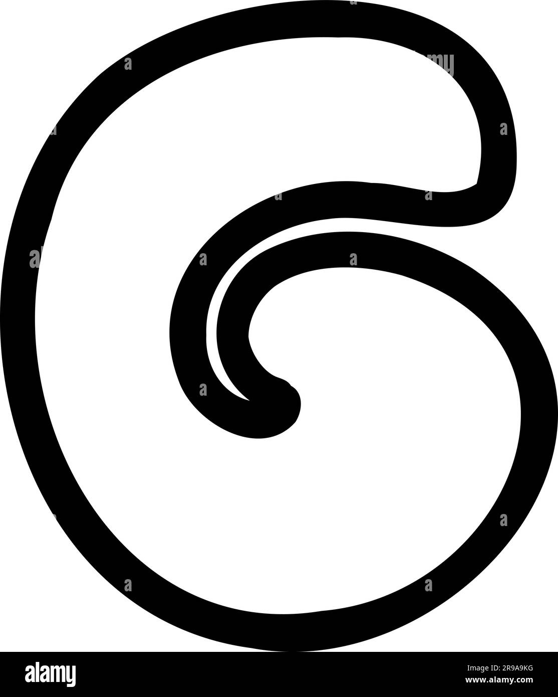 Outline G letter of latin english font Stock Vector Image & Art - Alamy