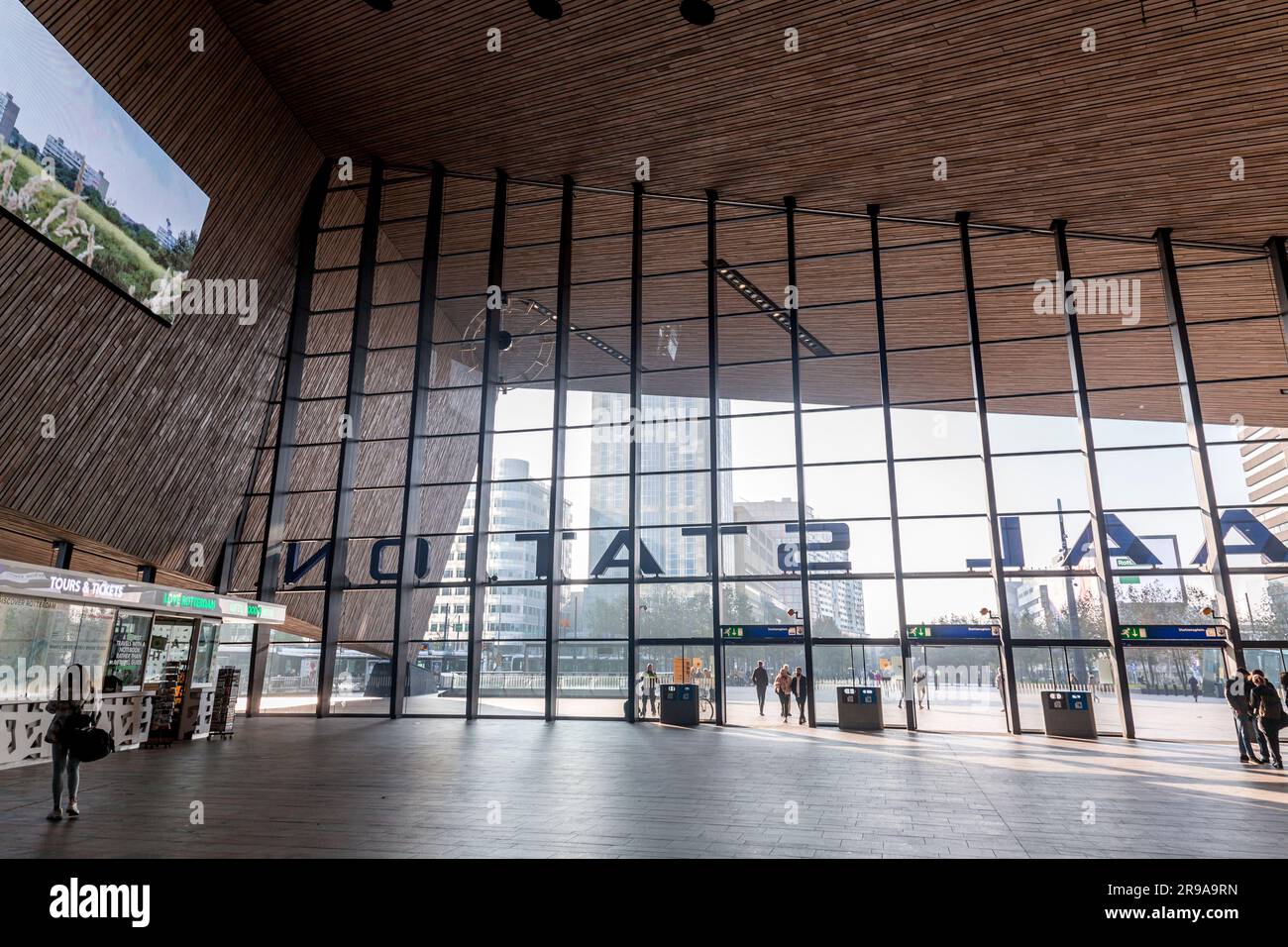 Rotterdam, NL - October 9, 2021: Interior view of the Rotterdam Central ...