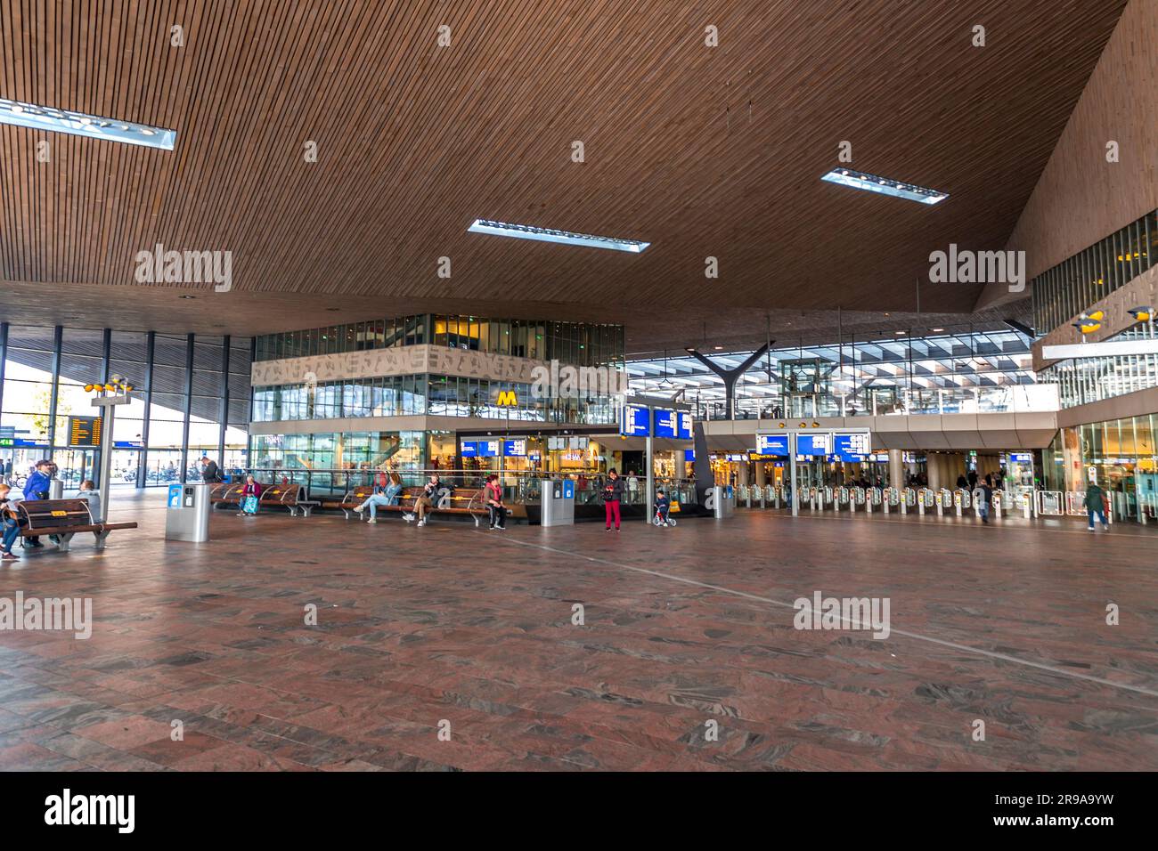 Rotterdam, NL - October 9, 2021: Interior view of the Rotterdam Central ...
