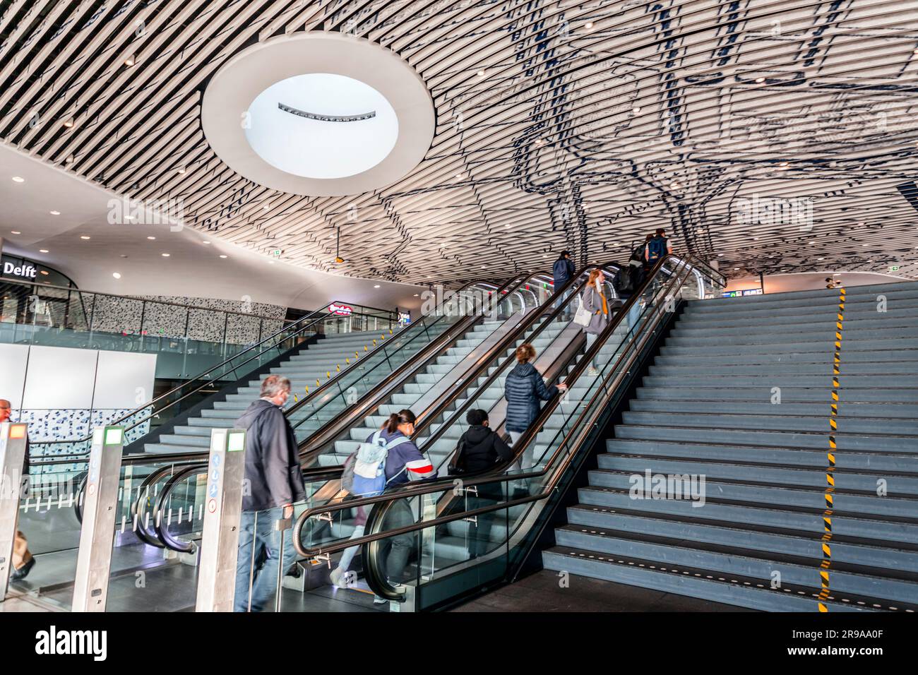 Delft, Netherlands - October 9, 2021: Interior view from Delft Central ...