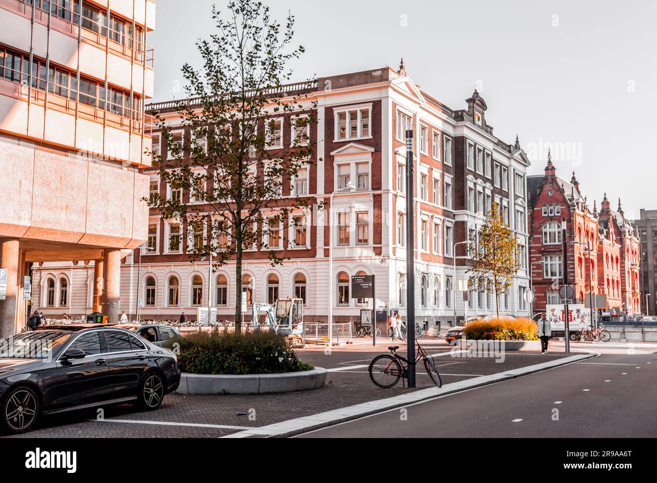 Utrecht, NL - OCT 9, 2021: Street view and traditional Dutch buildings ...