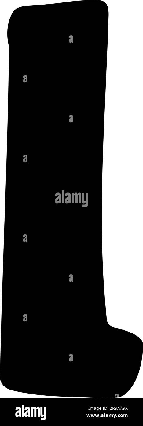 l letter of english latin black font Stock Vector Image & Art - Alamy