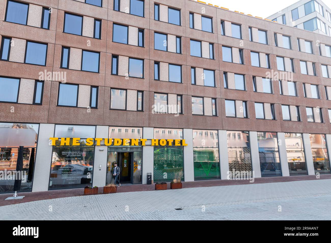 Delft, The Netherlands - October 9, 2021: The sign and the entrance of ...