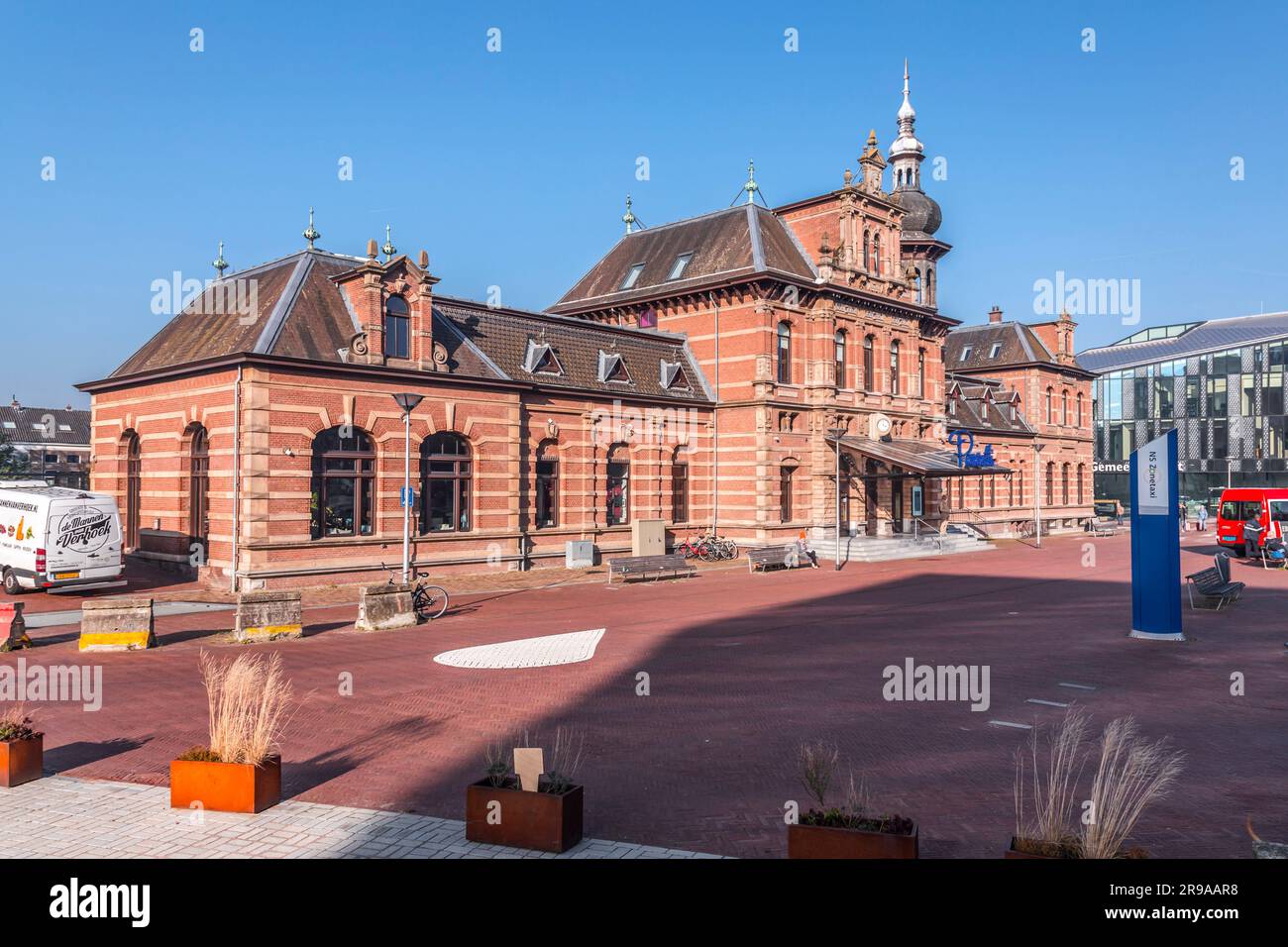 Delft, The Netherlands, October 9, 2021: The old station of Delft ...