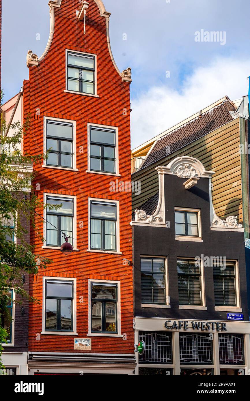Amsterdam, NL - October 10, 2021: Street view and generic architecture ...