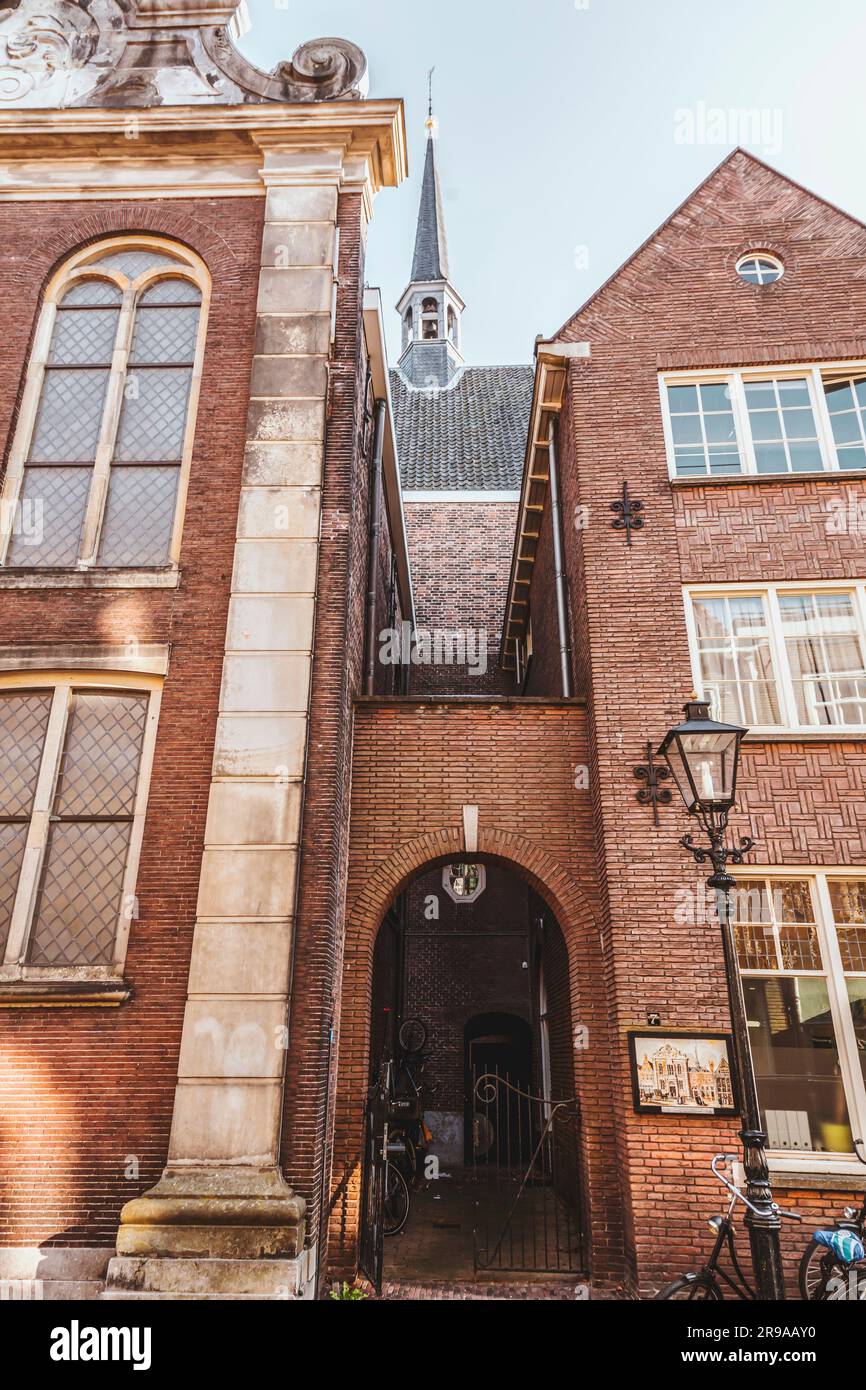 Utrecht, NL - OCT 9, 2021: Street view and traditional Dutch buildings ...