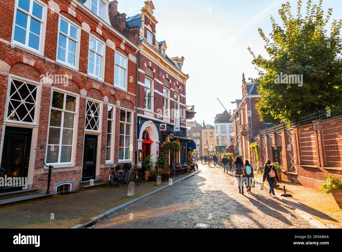 Utrecht, NL - OCT 9, 2021: Street view and traditional Dutch buildings ...