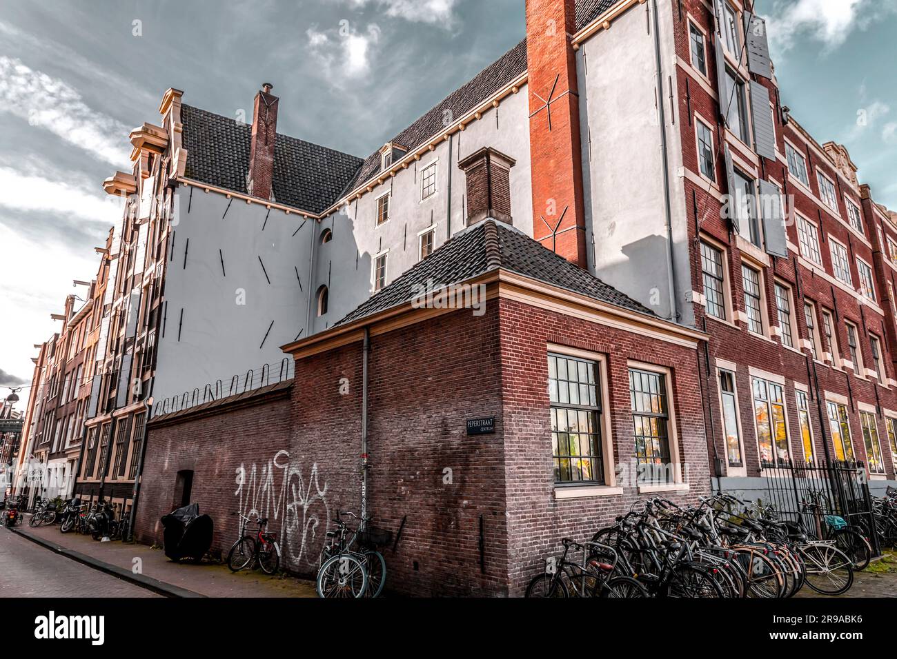 Amsterdam, the Netherlands - October 11, 2021: Street view and generic ...