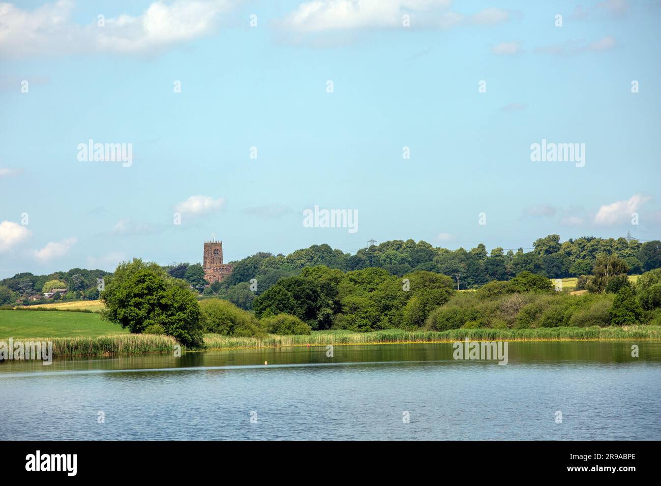 View of Pickmere Lake near Northwich and Knutsford in the Cheshire ...