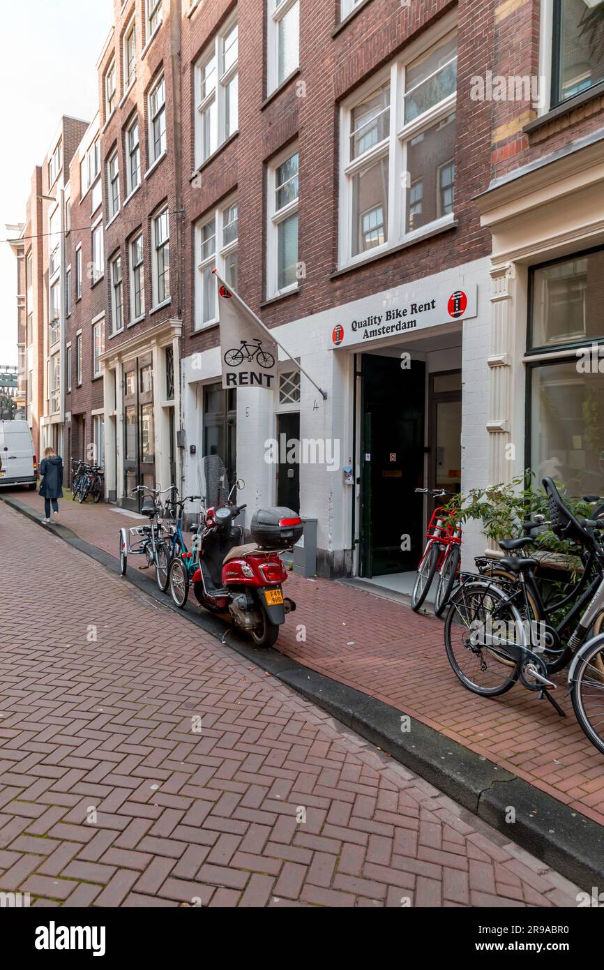 Amsterdam, the Netherlands - October 11, 2021: Street view and generic ...