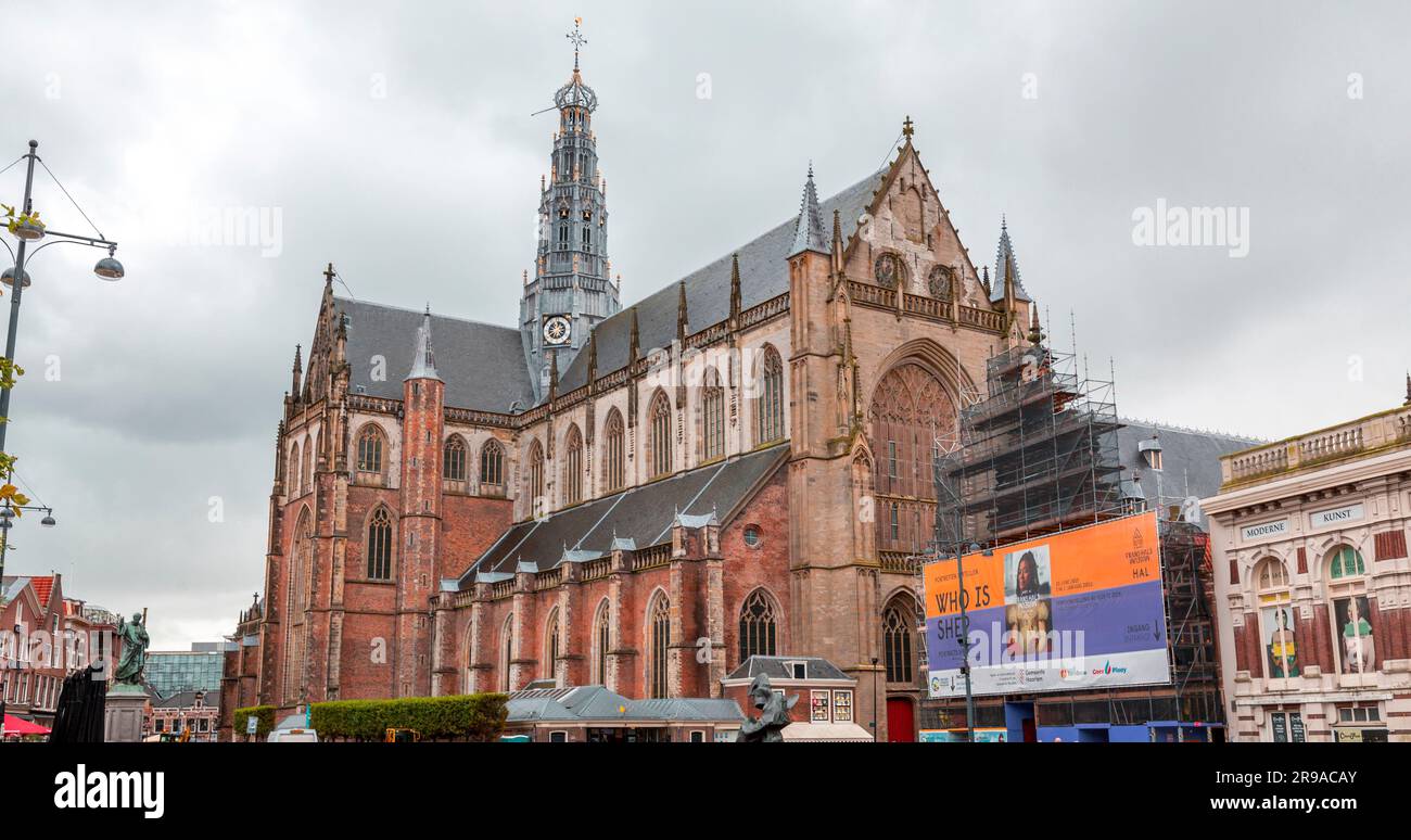 Amsterdam, the Netherlands - October 14, 2021: The Grote Kerk or St ...