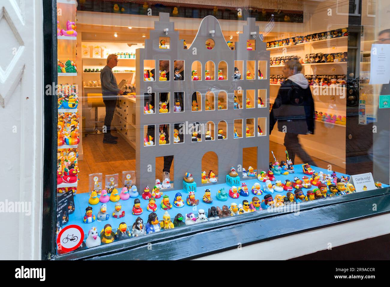 Amsterdam, NL - OCT 10, 2021: Various duck toys sold at a toy shop in ...