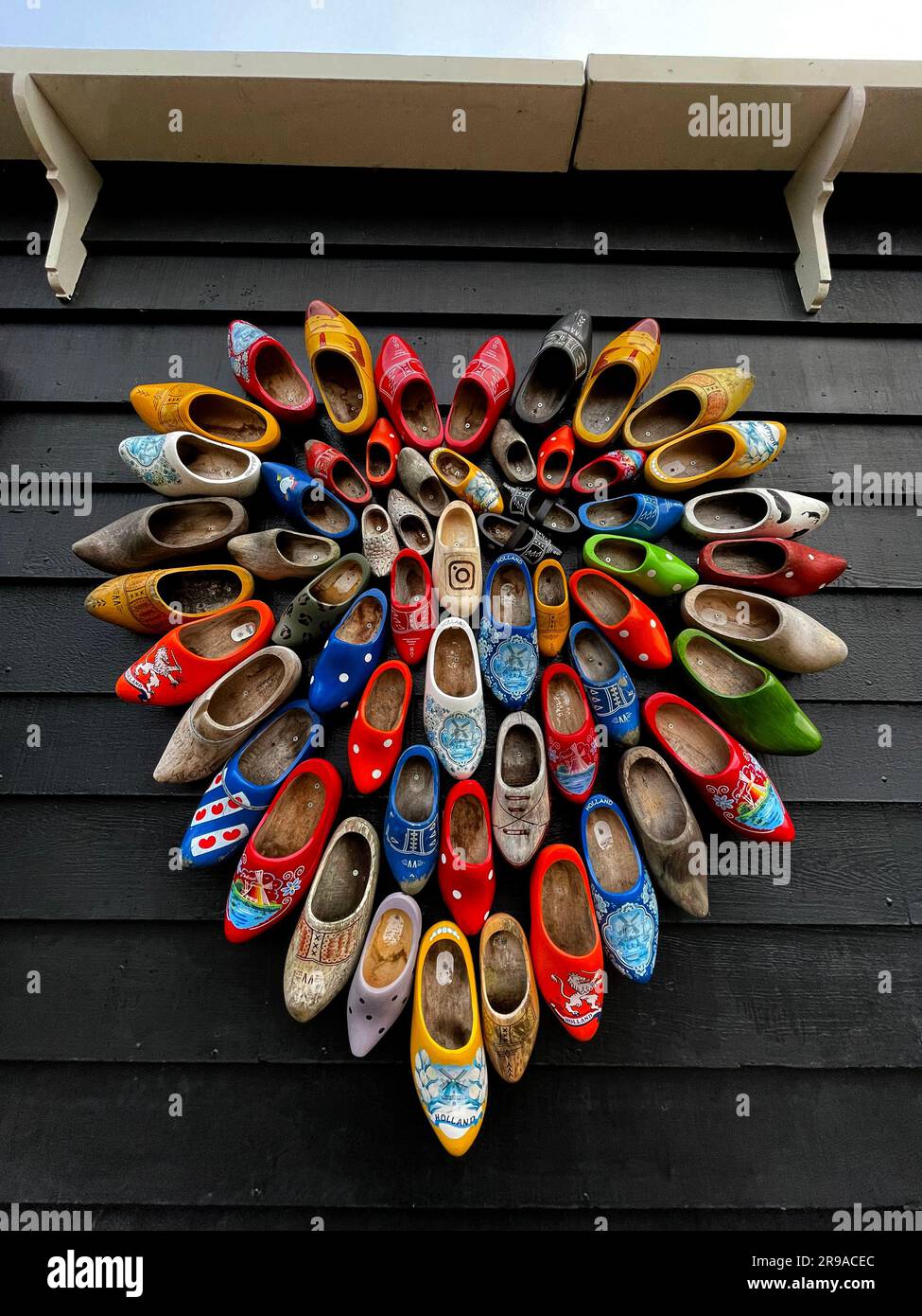 Traditional Dutch clogs, wooden shoes, one of the most significant ...