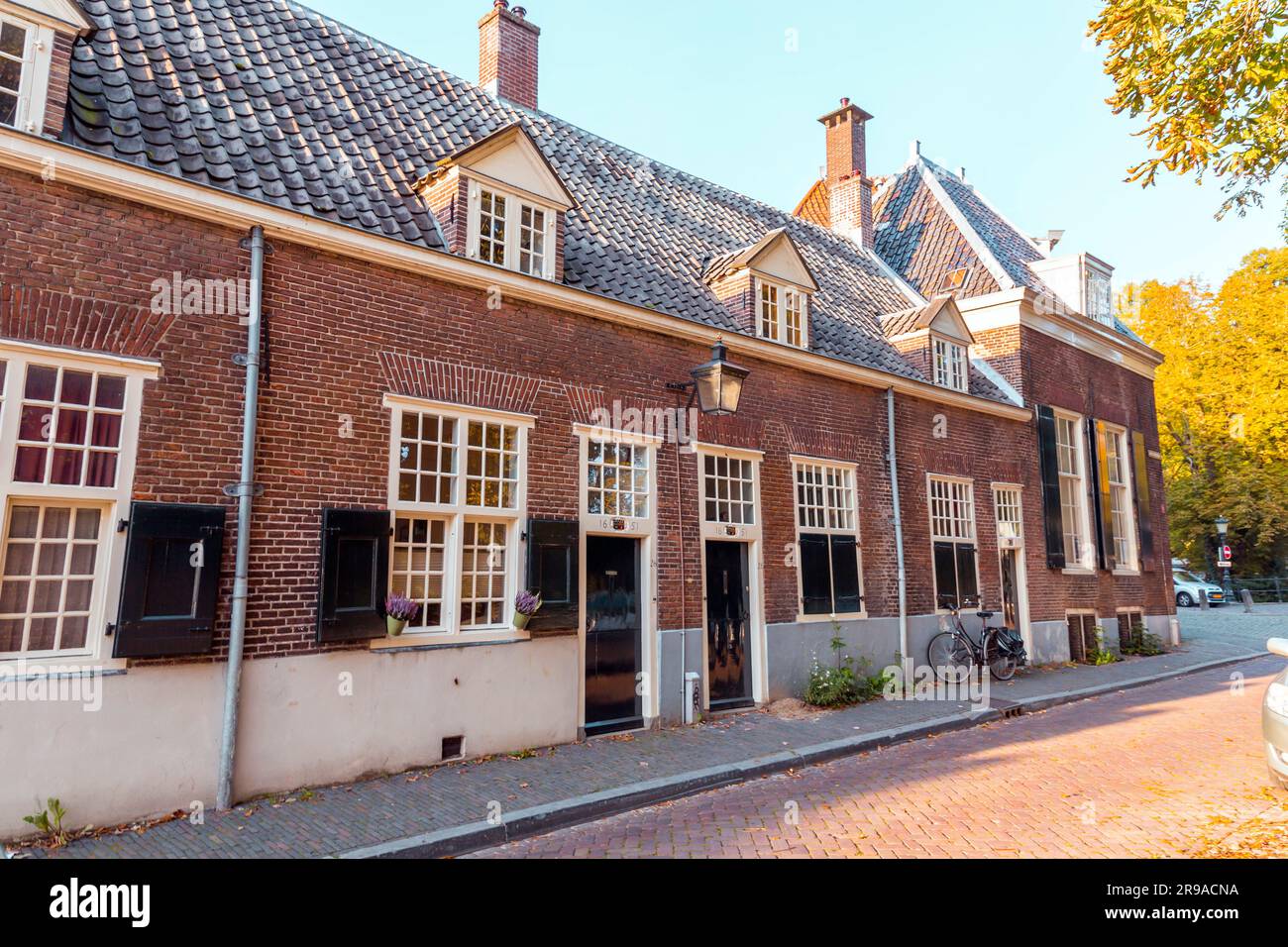Utrecht, NL - OCT 9, 2021: Street view and traditional Dutch buildings ...