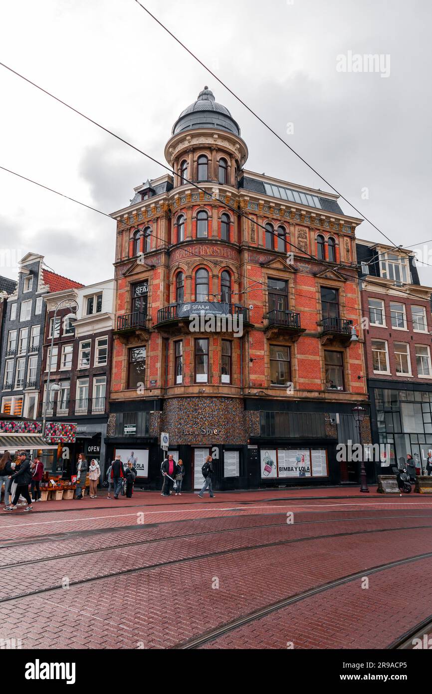 Amsterdam, the Netherlands - October 12, 2021: Street view and generic ...