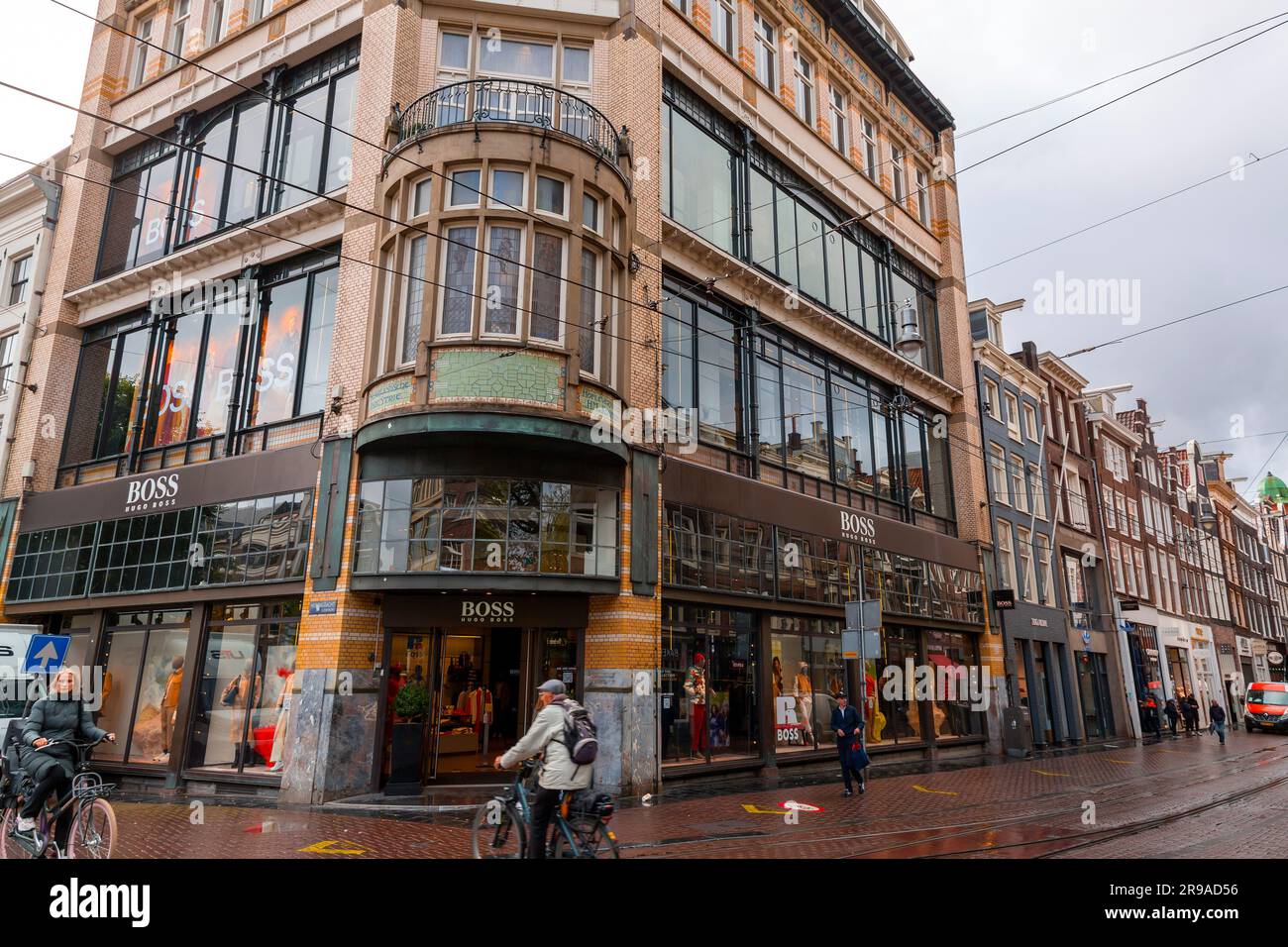 Amsterdam, the Netherlands - October 12, 2021: Street view and generic ...