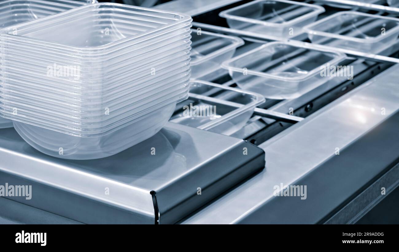 Conveyor Belt Food.Factory for the production of food. Production line ...