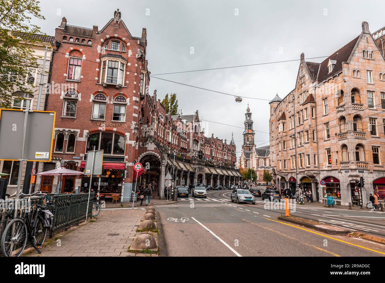 Amsterdam, the Netherlands - October 17, 2021: Street view and generic ...