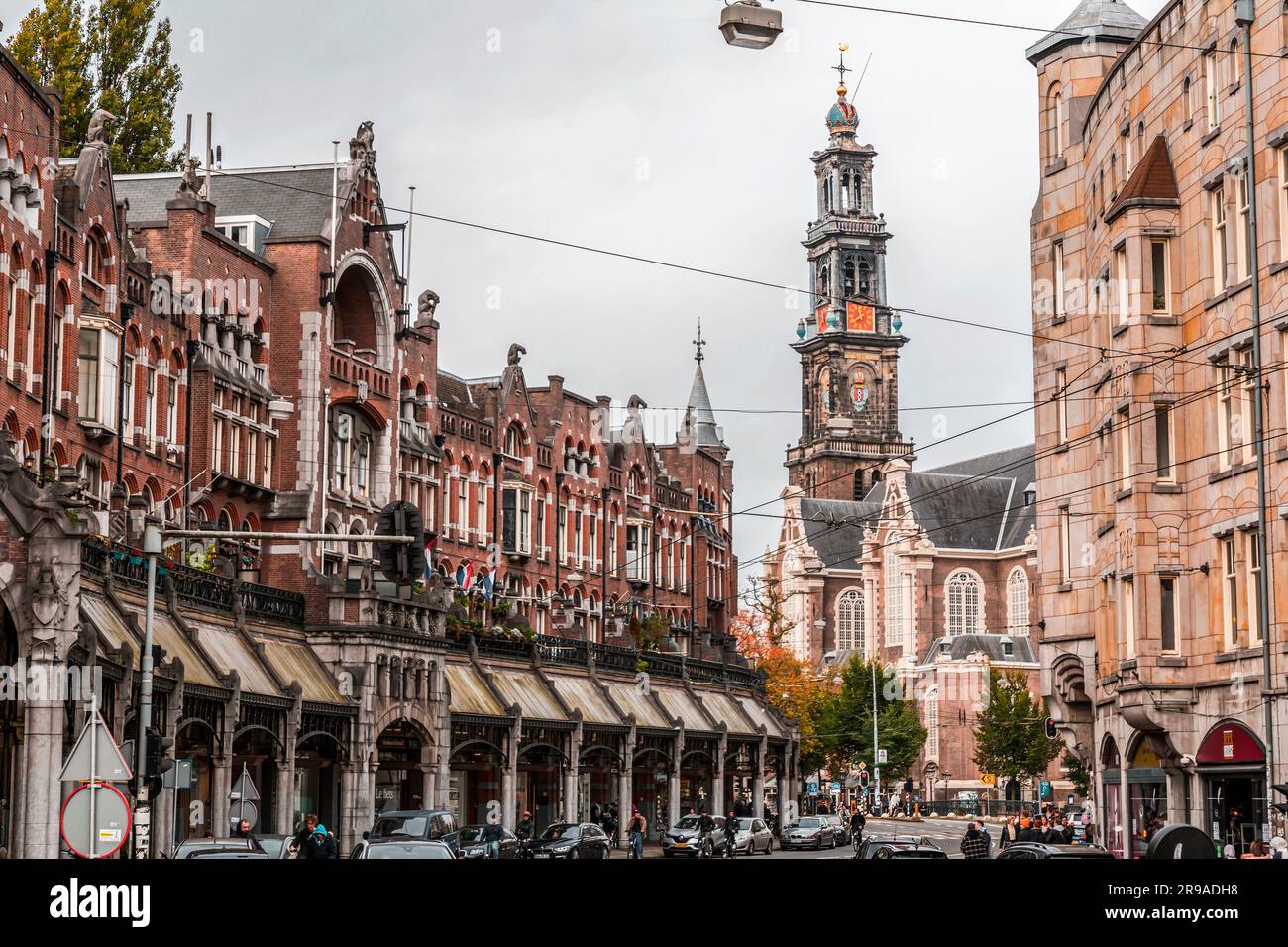 Amsterdam, the Netherlands - October 17, 2021: Street view and generic ...