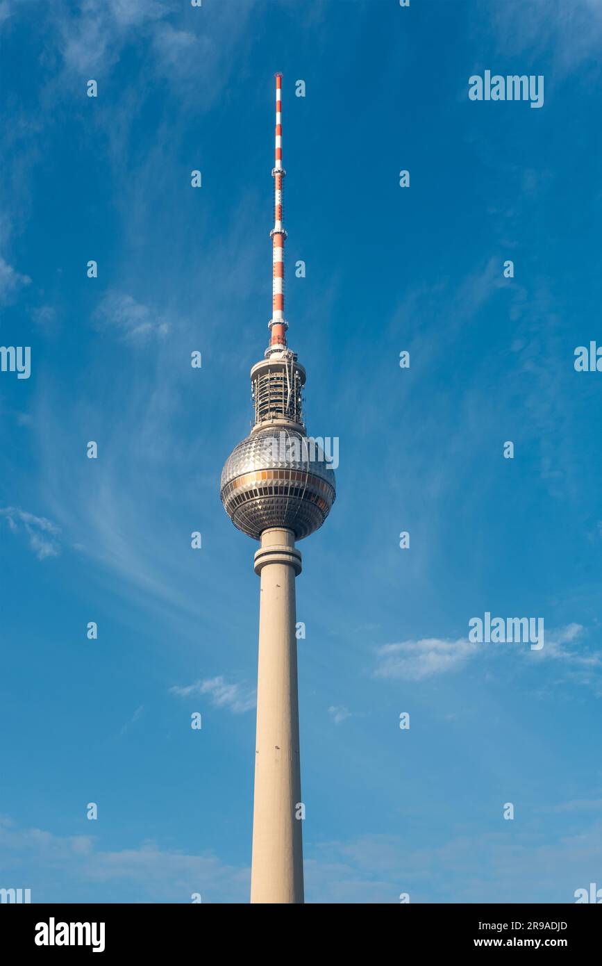 The famous television tower in Berlin, Germany Stock Photo - Alamy