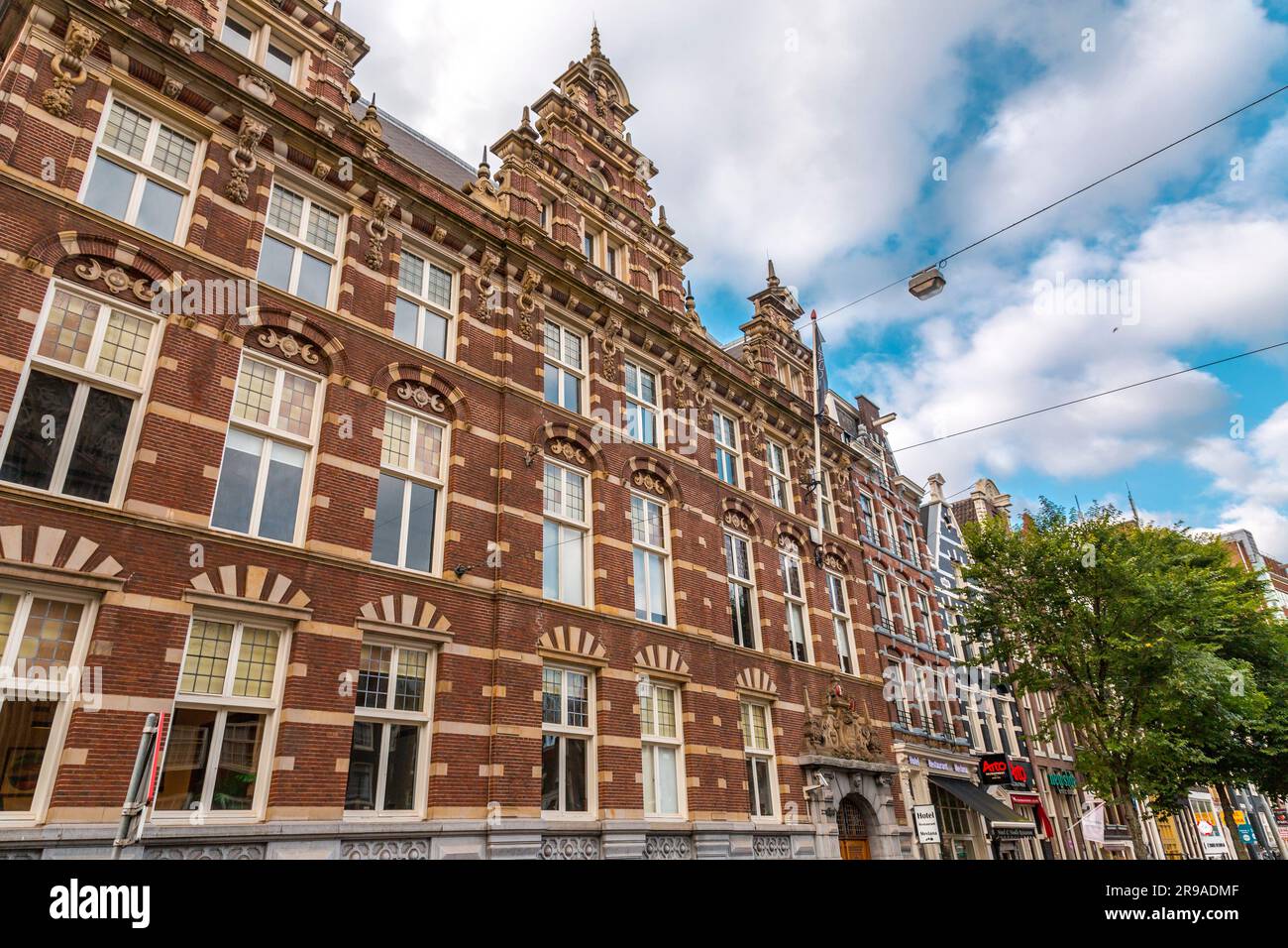 Amsterdam, NL - October 10, 2021: Street view and generic architecture ...