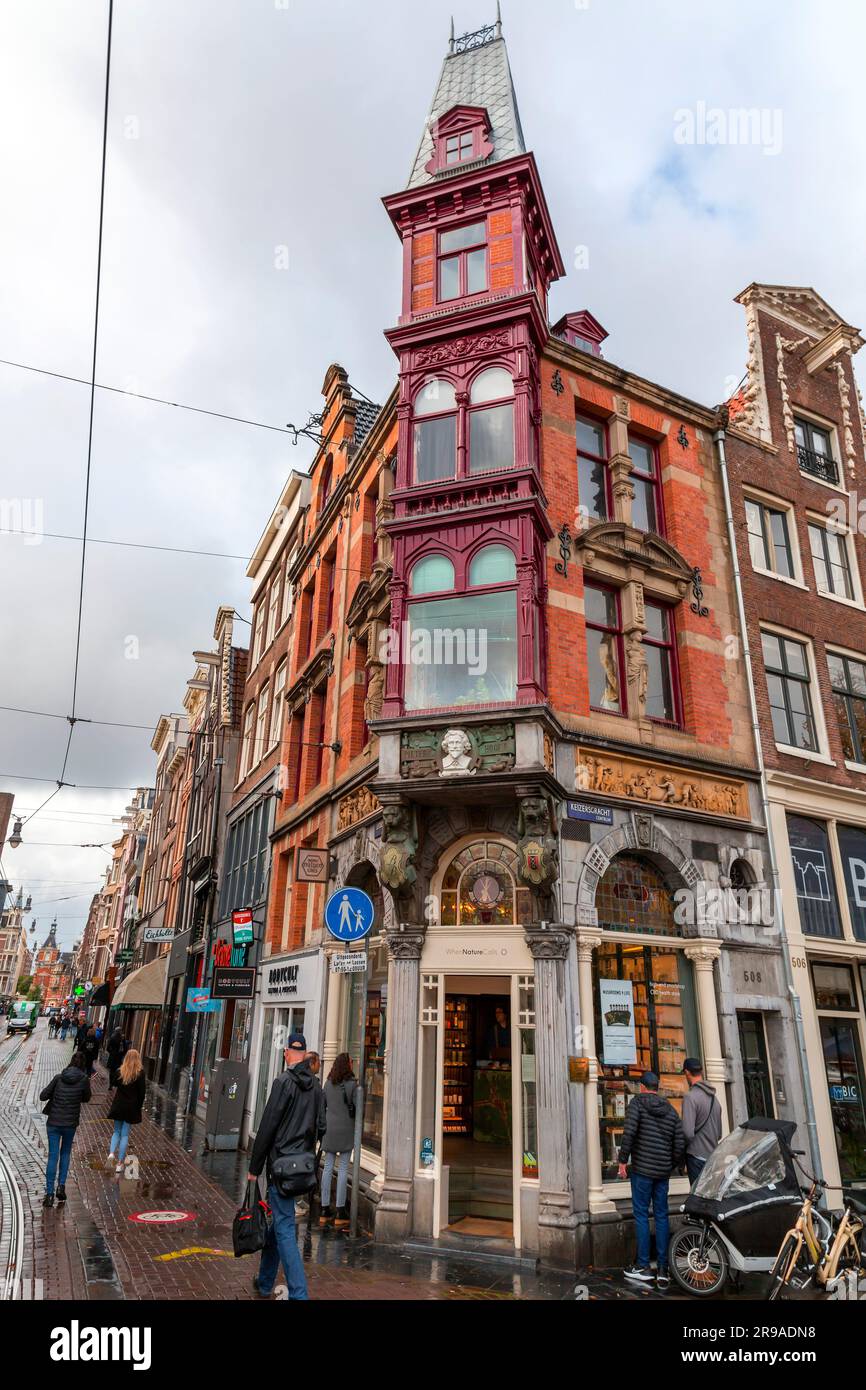 Amsterdam, the Netherlands - October 12, 2021: Street view and generic ...