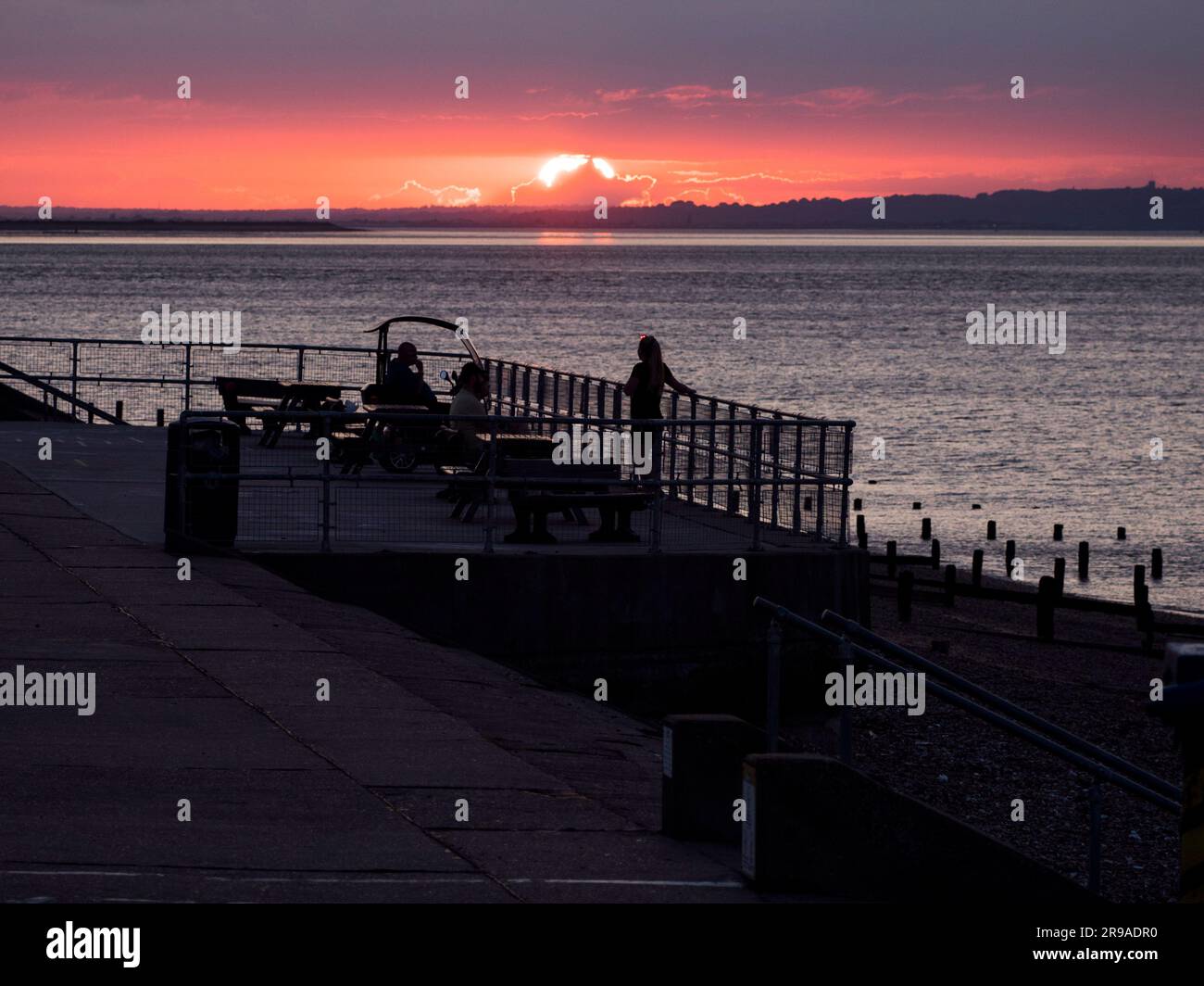 Sheerness, Kent, UK. 25th June, 2023. UK Weather: sunset at the end of ...