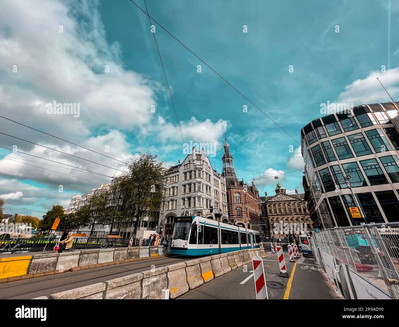 Amsterdam, the Netherlands - October 14, 2021: Street view and generic ...