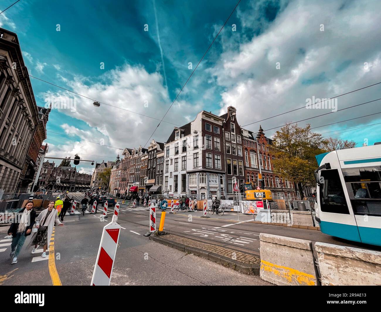 Amsterdam, the Netherlands - October 14, 2021: Street view and generic ...