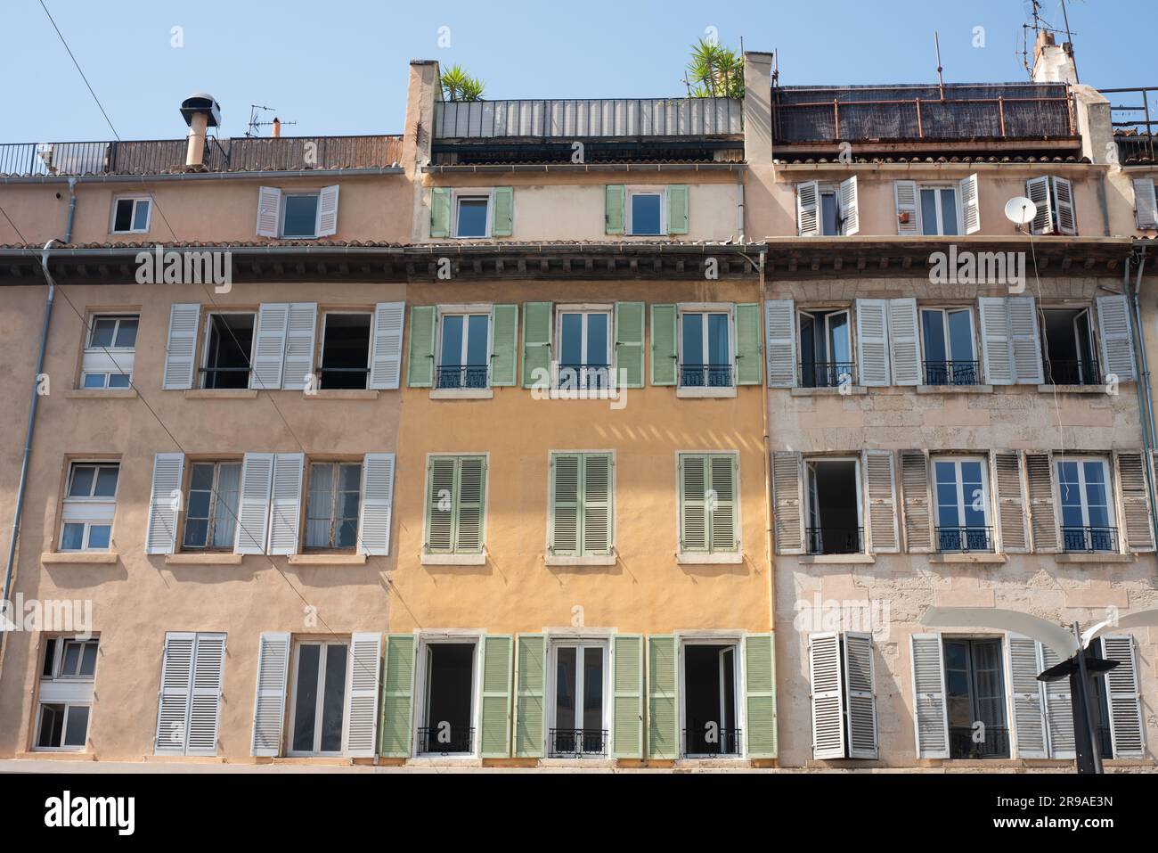 Typical buildings of Marseille, France Stock Photo - Alamy