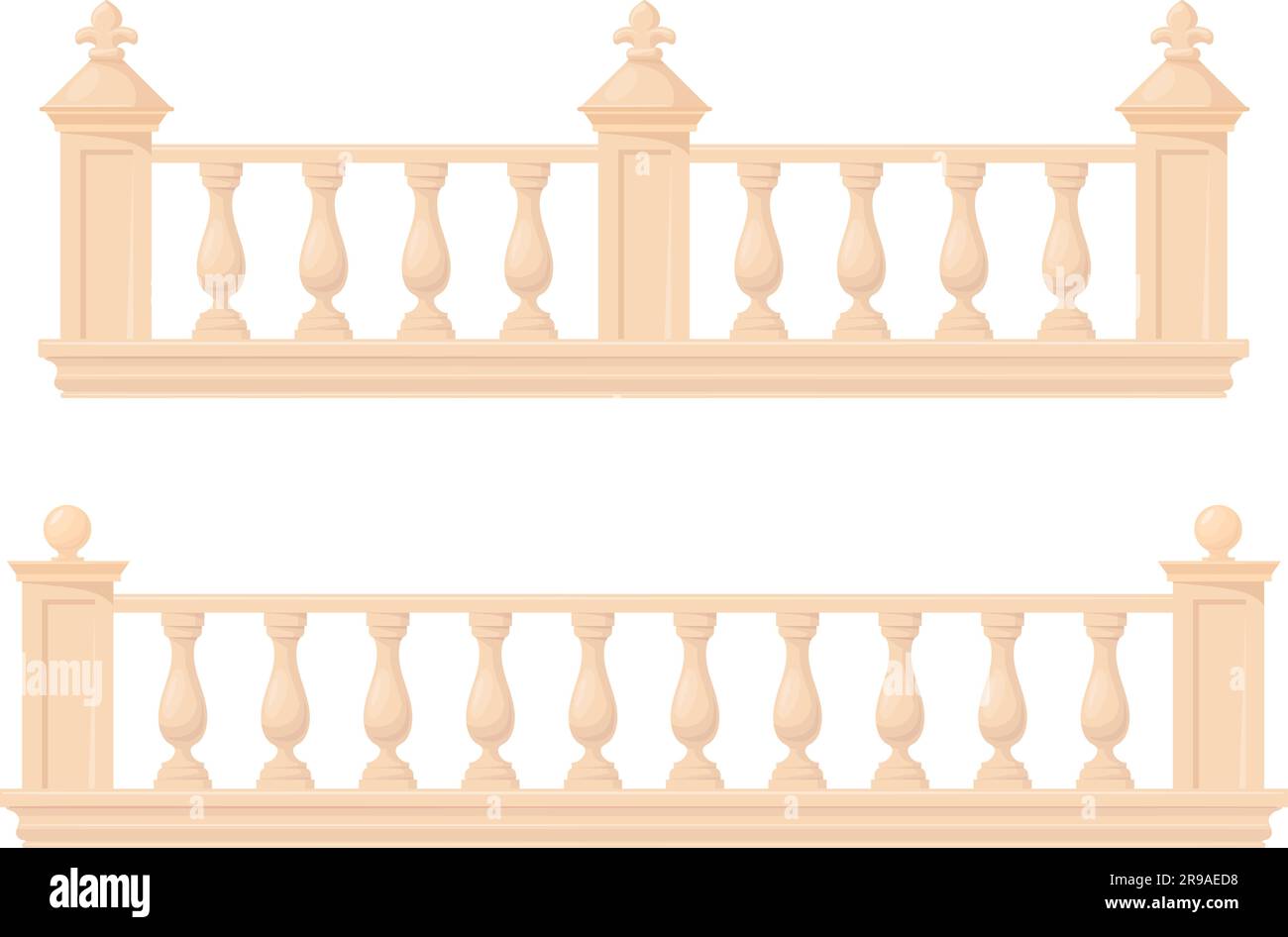 Marble banister. Fence baluster of roman palace home mansion balcony in ...